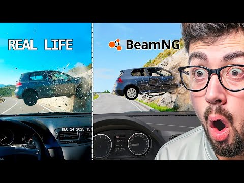 ASÍ SE VEN ACCIDENTES DE LA VIDA REAL en BEAMNG DRIVE 😱