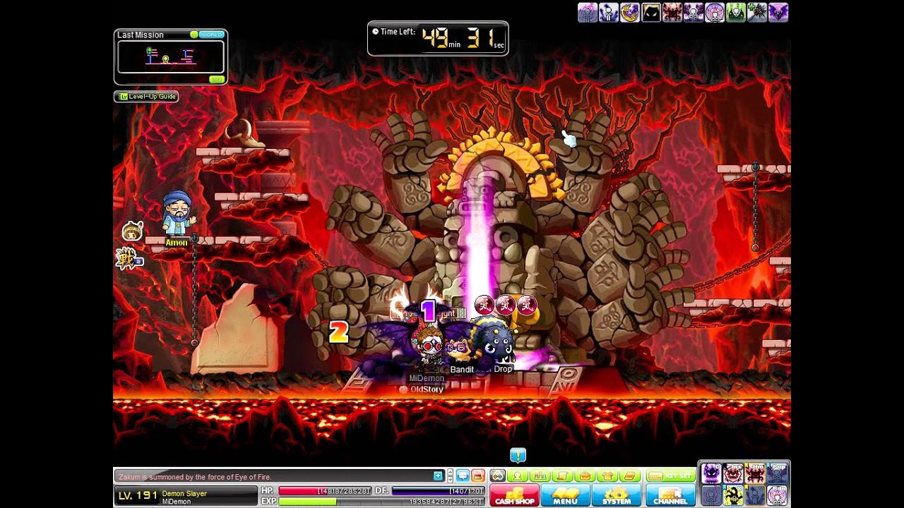 MapleStory v1.32 ~ GMS ~ Demon Slayer ~ Hyper Skills - YouTube