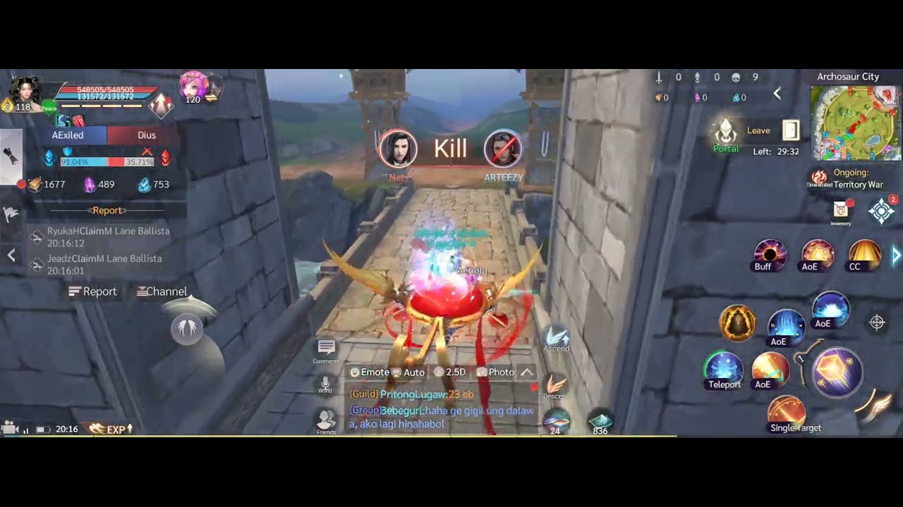 Perfect World Mobile VNG - AExiled vs Dius (Archosaur City) - YouTube