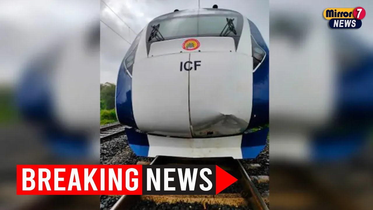 Cow, hit by Vande Bharat train, falls on man peeing on tracks, killing ...