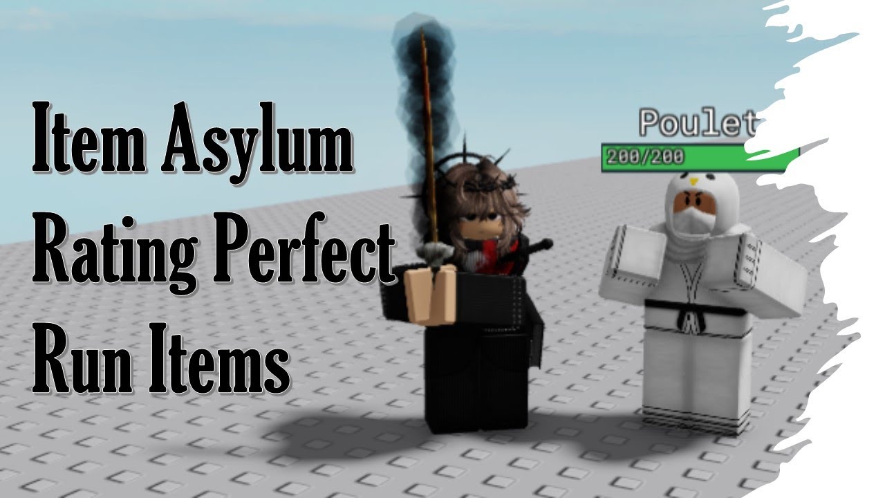 Rating every item asylum perfect run items - YouTube