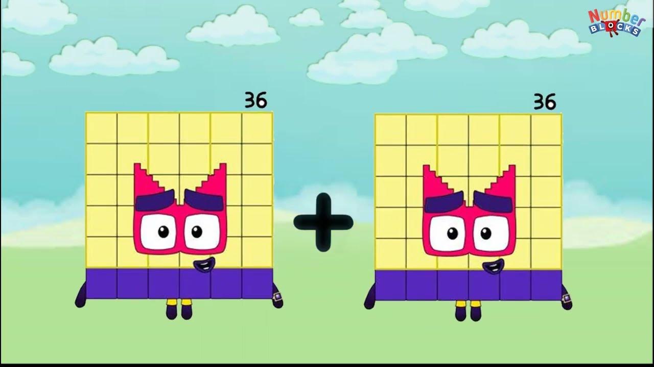 Numberblocks Same number 2 time Addition 26 to 38| 2 same number addition | Numberblocks ...