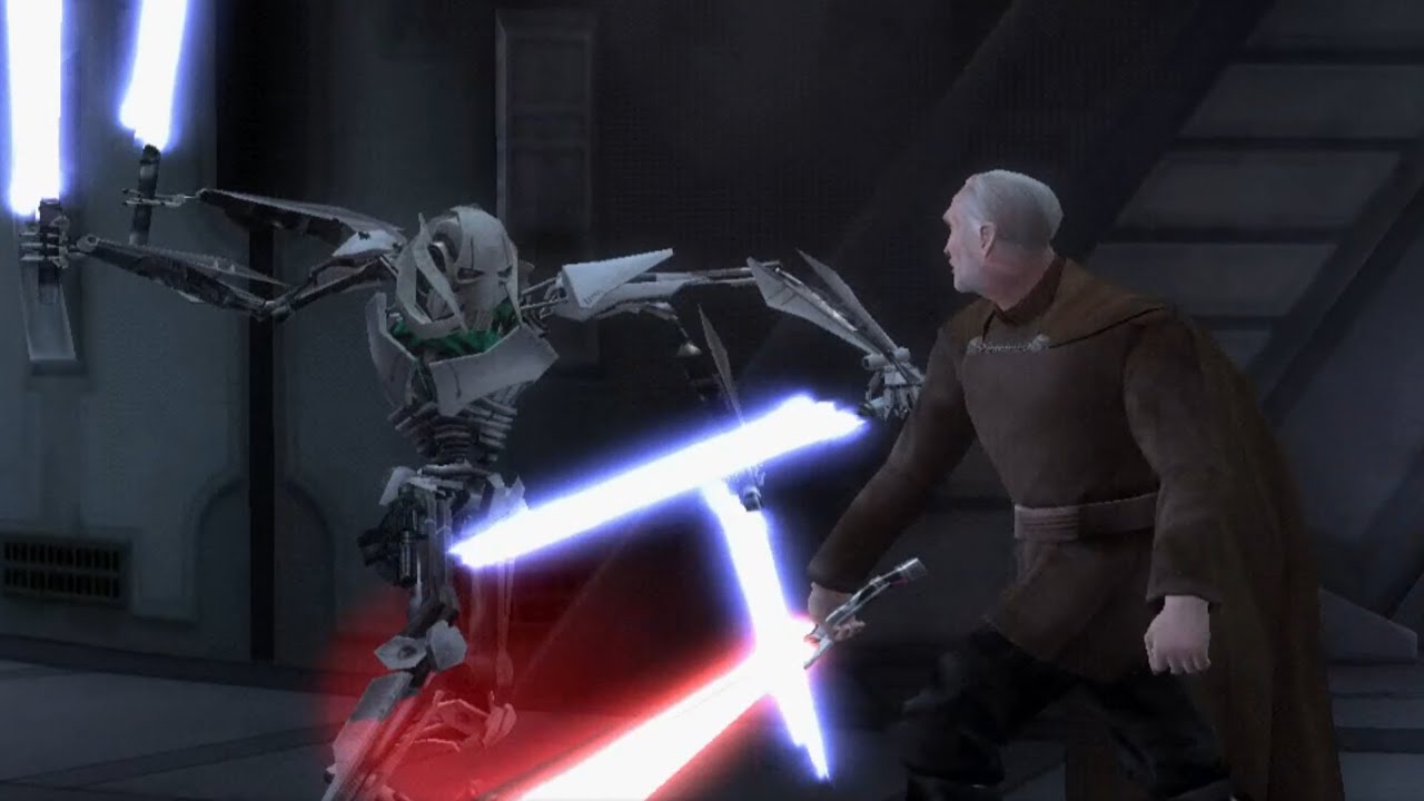 Grievous vs Count Dooku in the Invisible Hand - Star Wars Revenge of ...