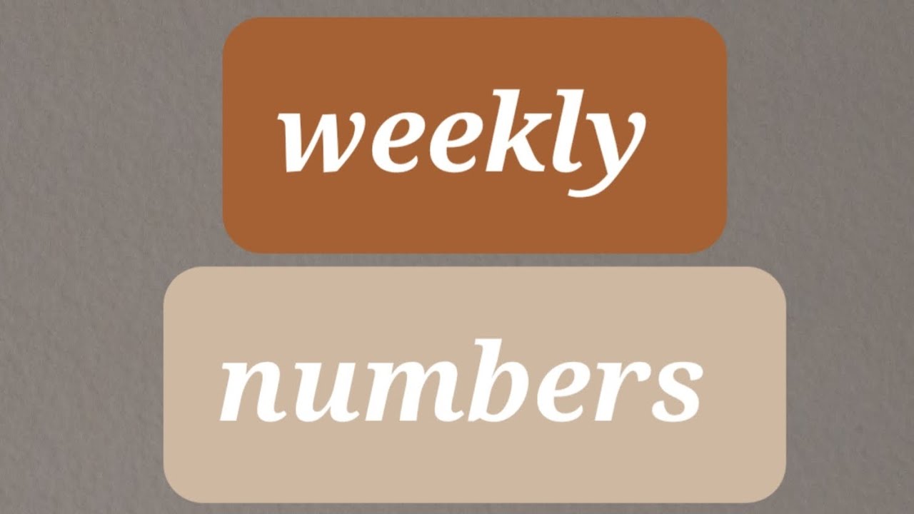 weekly numbers pick 3&4 best digits to play - YouTube