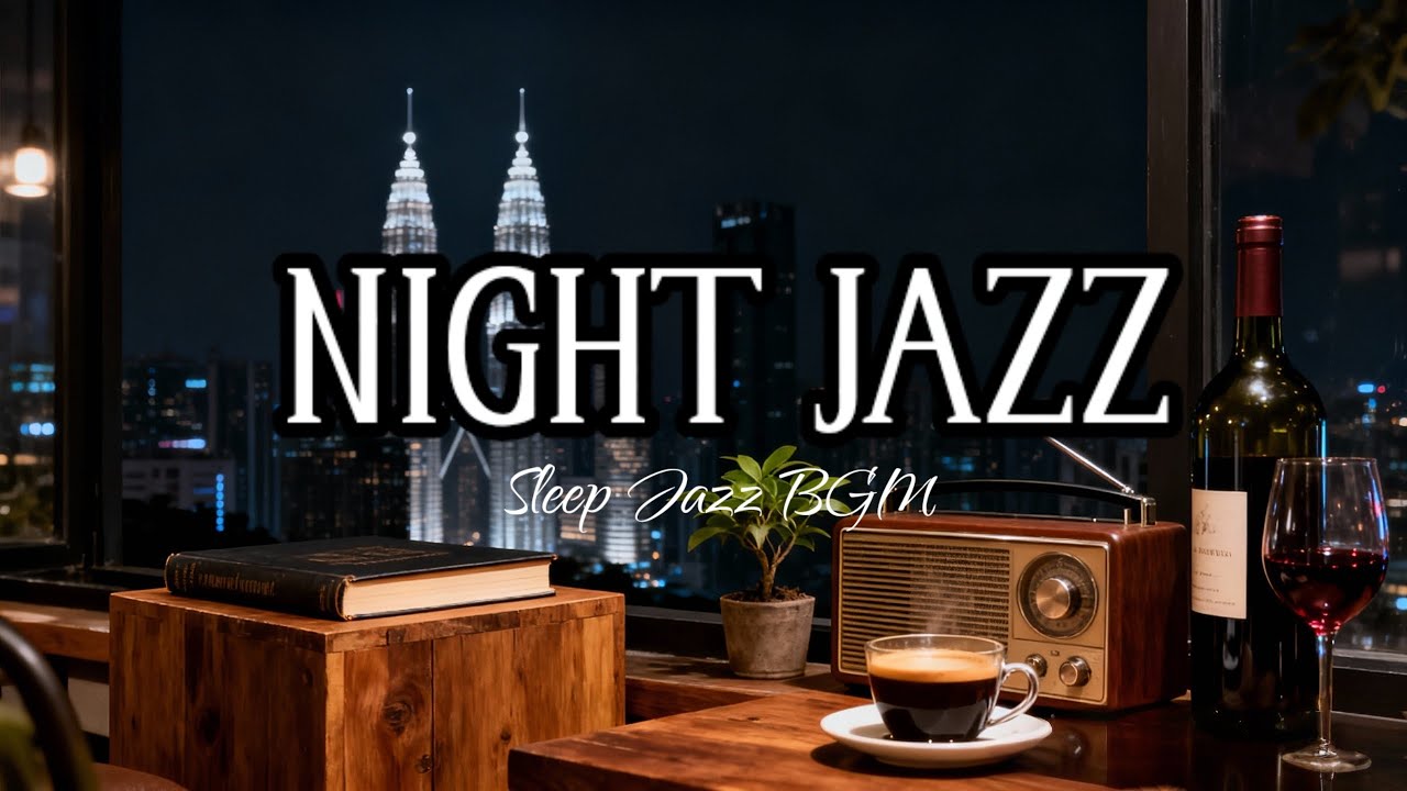 Ethereal Jazz Instrumental Music at Night - Soothing of Sleep Jazz ...