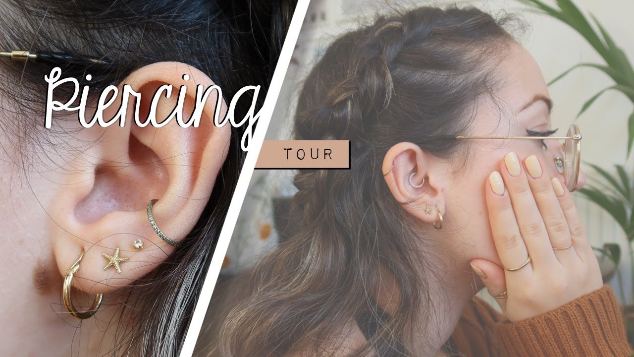 PIERCING TOUR.. All about my Ear Piercings: Pain Level, Healing ...