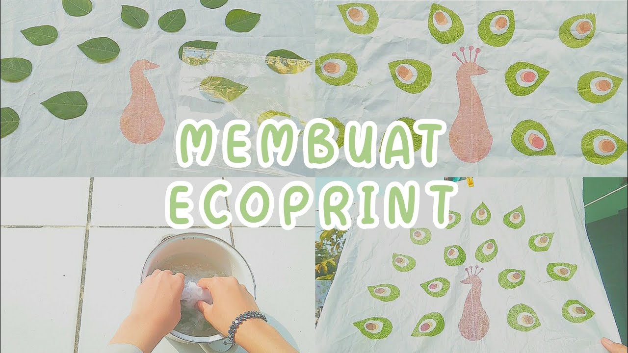 Membuat Batik Ecoprint | Tugas sekolah - YouTube