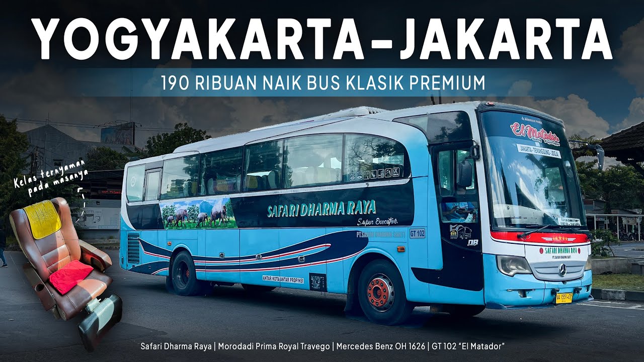 PERJALANAN NYAMAN NAIK BUS KLASIK INI 👌🏼 | Trip Report Bus Safari ...