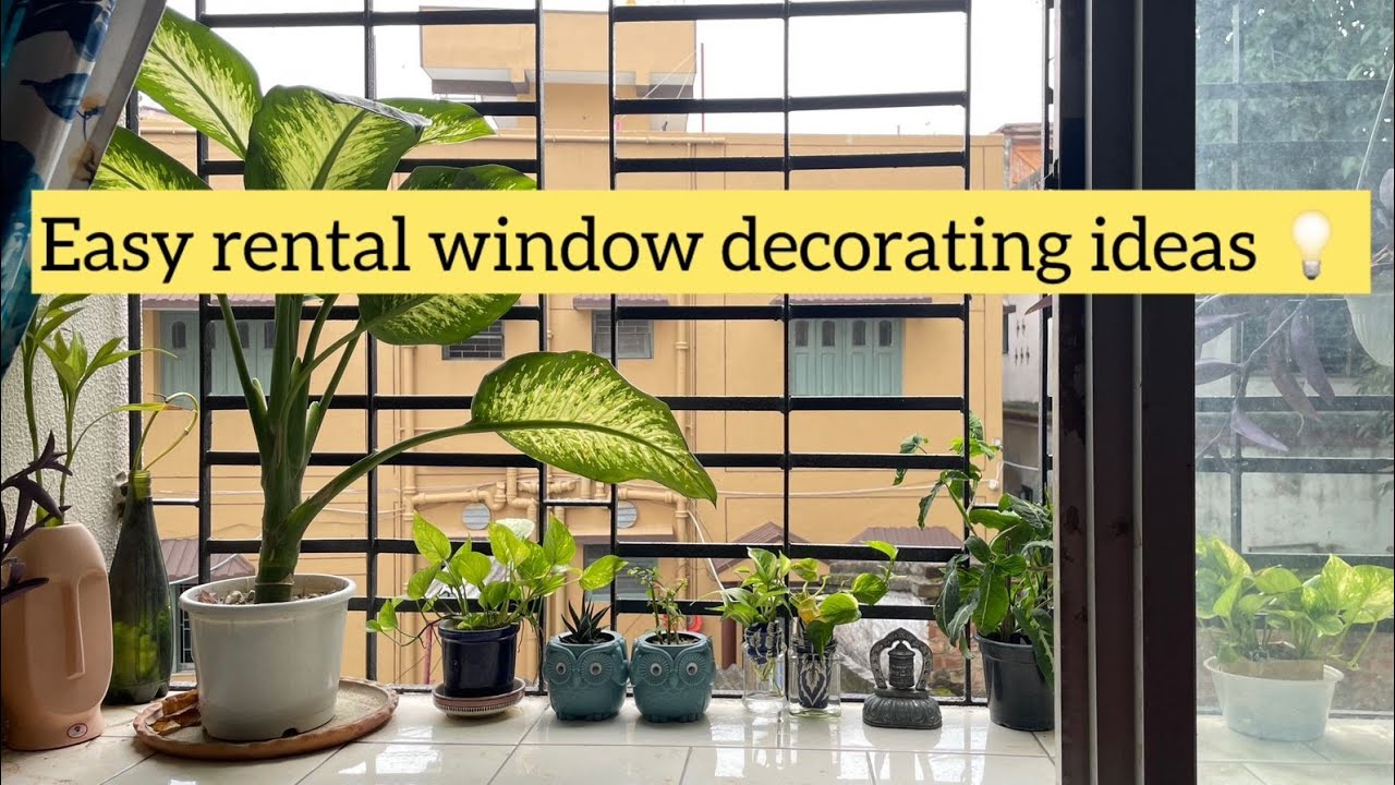 easy window decorating ideas 💡 - YouTube