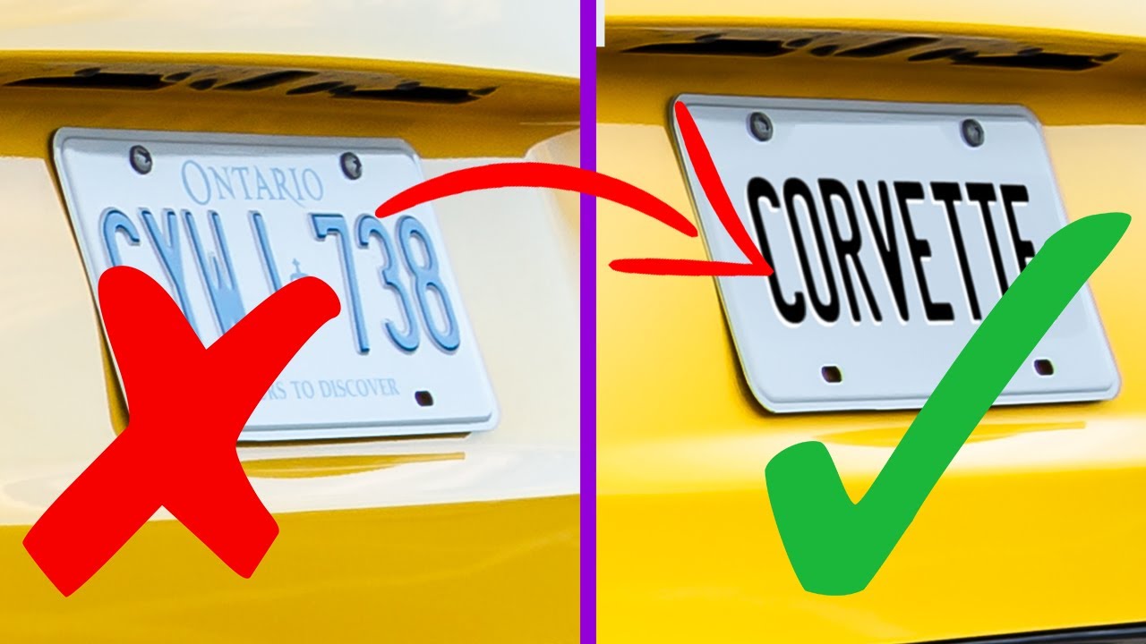 Car Photography - Customize any license plate in 3 Easy Steps - YouTube