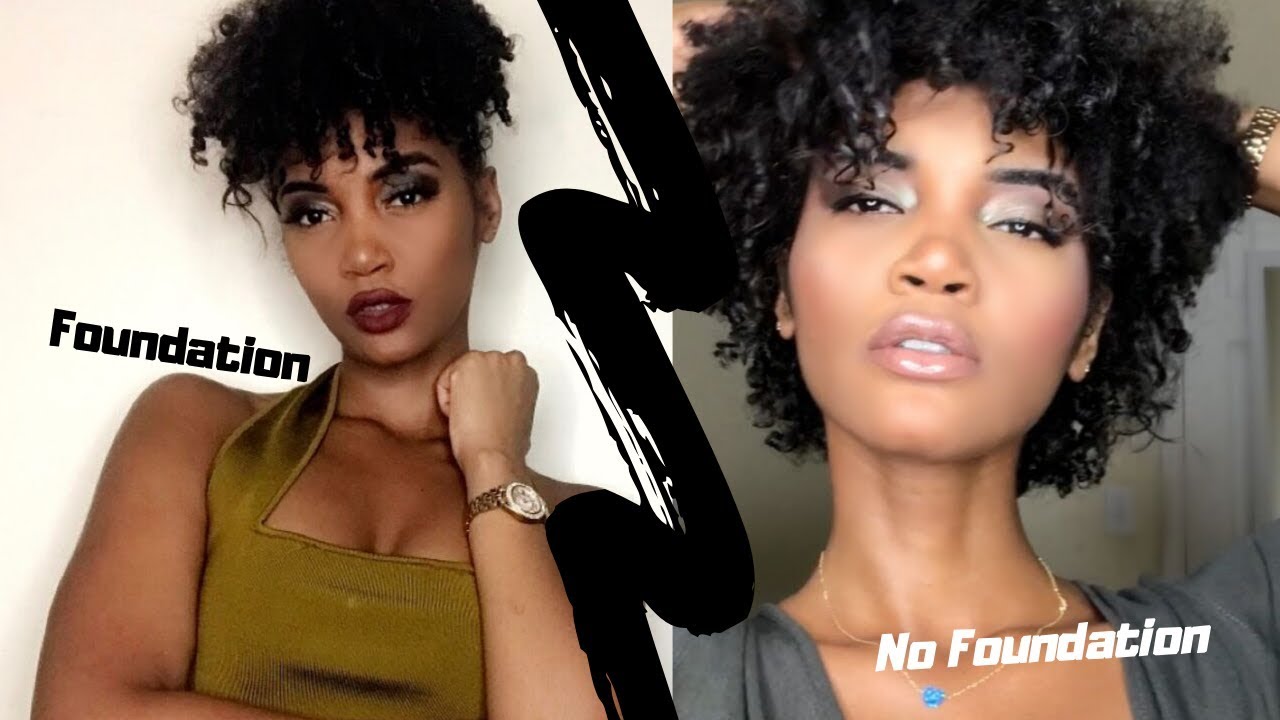 Foundation VS. No Foundation Same look - YouTube