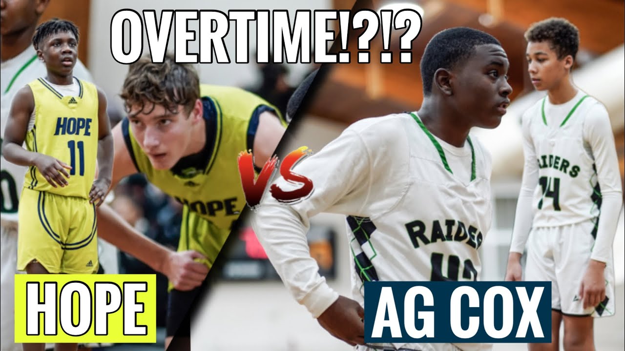OVERTIME!! AG COX MIDDLE takes on HOPE MIDDLE IN AN EPIC PITT COUNTY ...