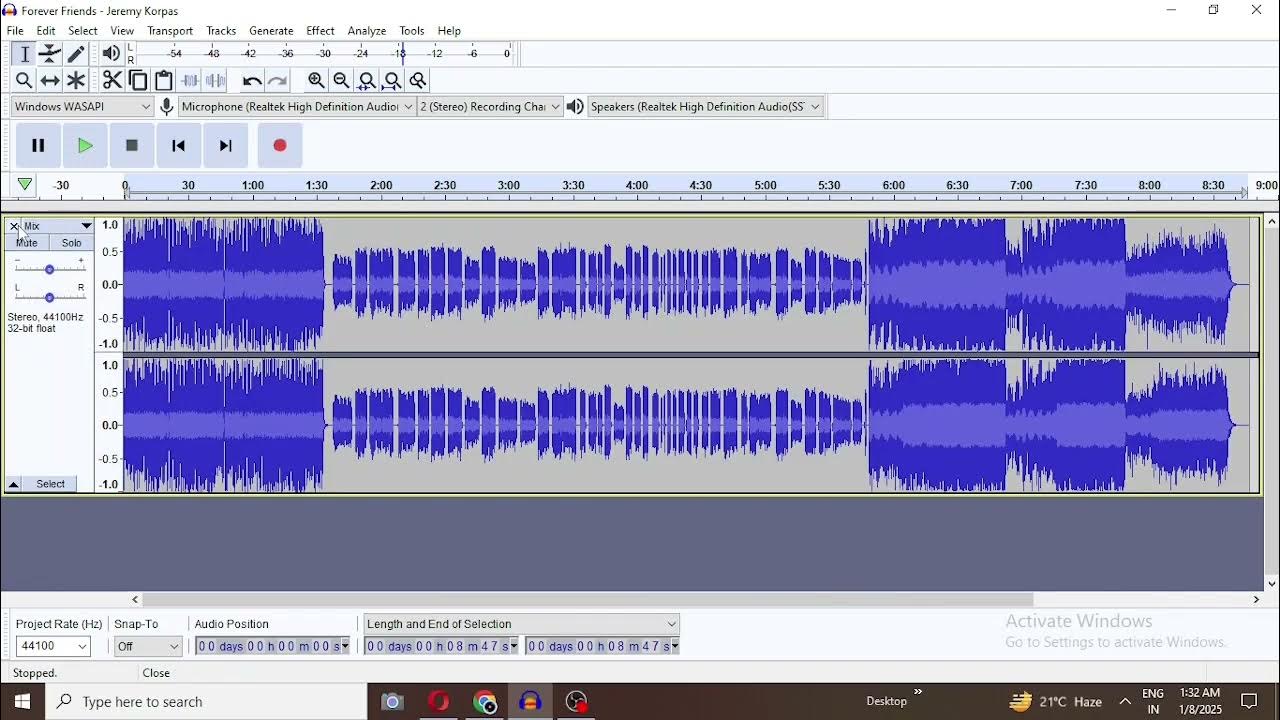 Merge Multiple Audio Tracks To One Track In Audacity Youtube