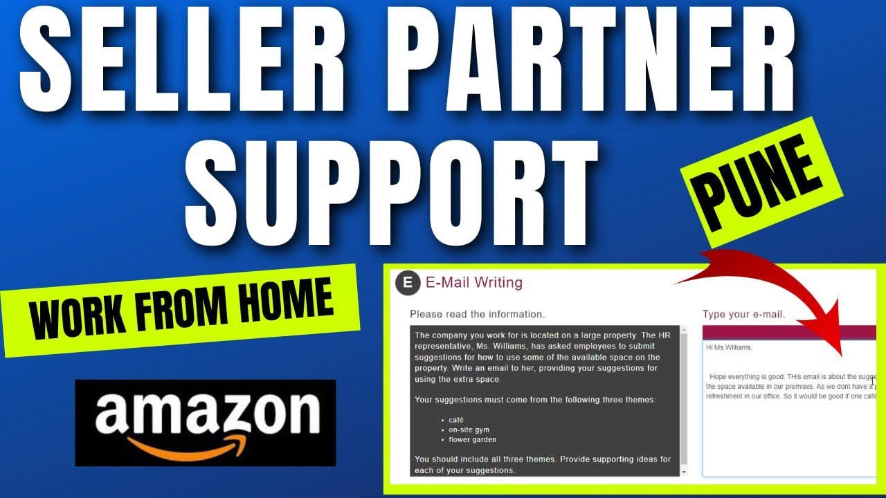 Amazon Seller Partner Support Online Assessment | Amazon Pune WFH ...