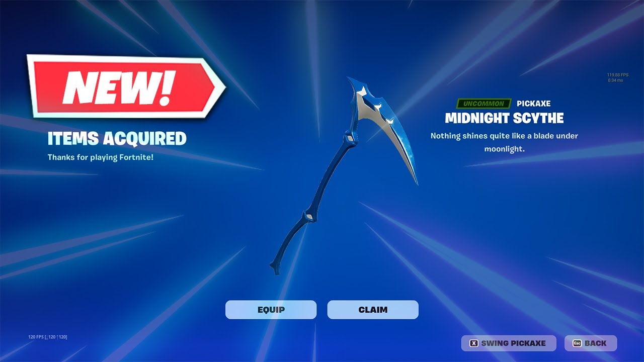 How to Get the *NEW* EXCLUSIVE Midnight Scythe Pickaxe in Fortnite ...