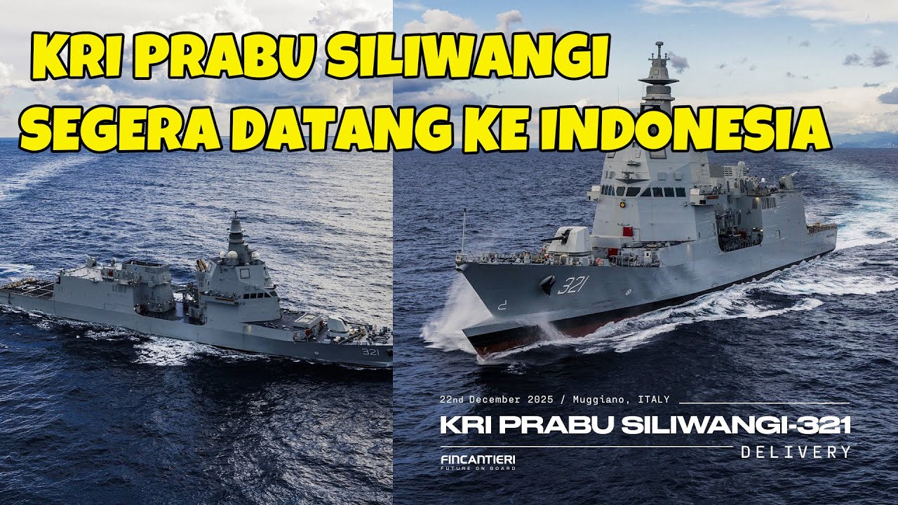 SIAP DIGEBER KE AMBALAT KAPAL PERANG BARU INDONESIA KRI PRABU SILIWANGI ...