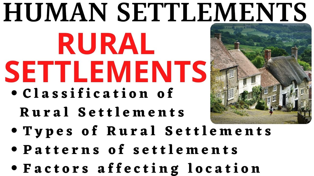 [Class12]Chapter10| RURAL SETTLEMENTS | Human Settlements | Problems ...