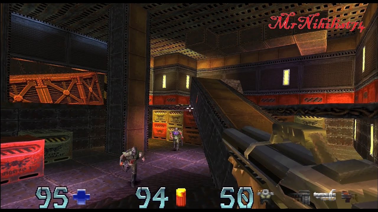 Quake 2 With PS1 Mouse PS1 - YouTube