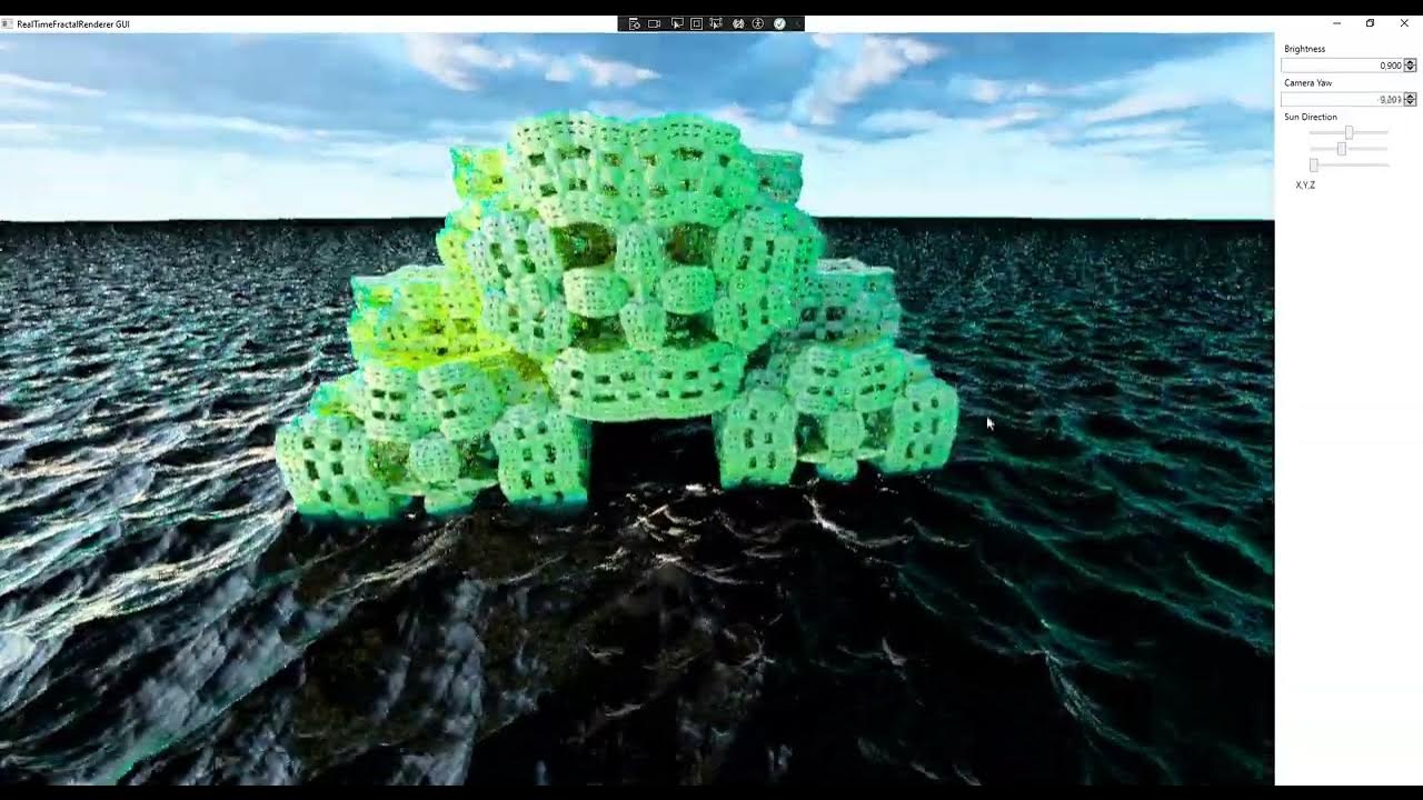 My custom fractal renderer WIP - YouTube