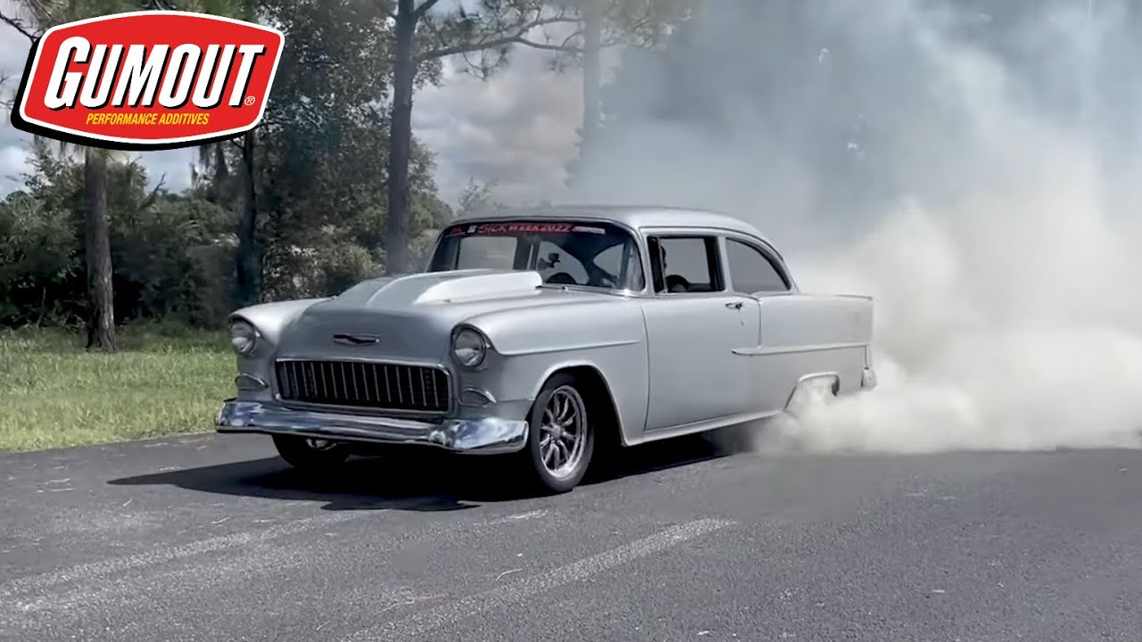 Gumout presents Hot Rod Heaven's coverage of a tire smokin’ ‘55 Pro ...