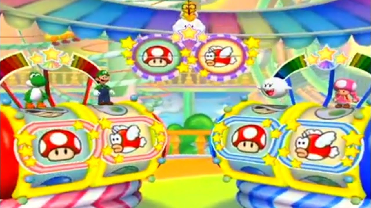 Mario Party 6 Clockwork Castle Party Mode Gameplay 4 Players - Boo vs ...