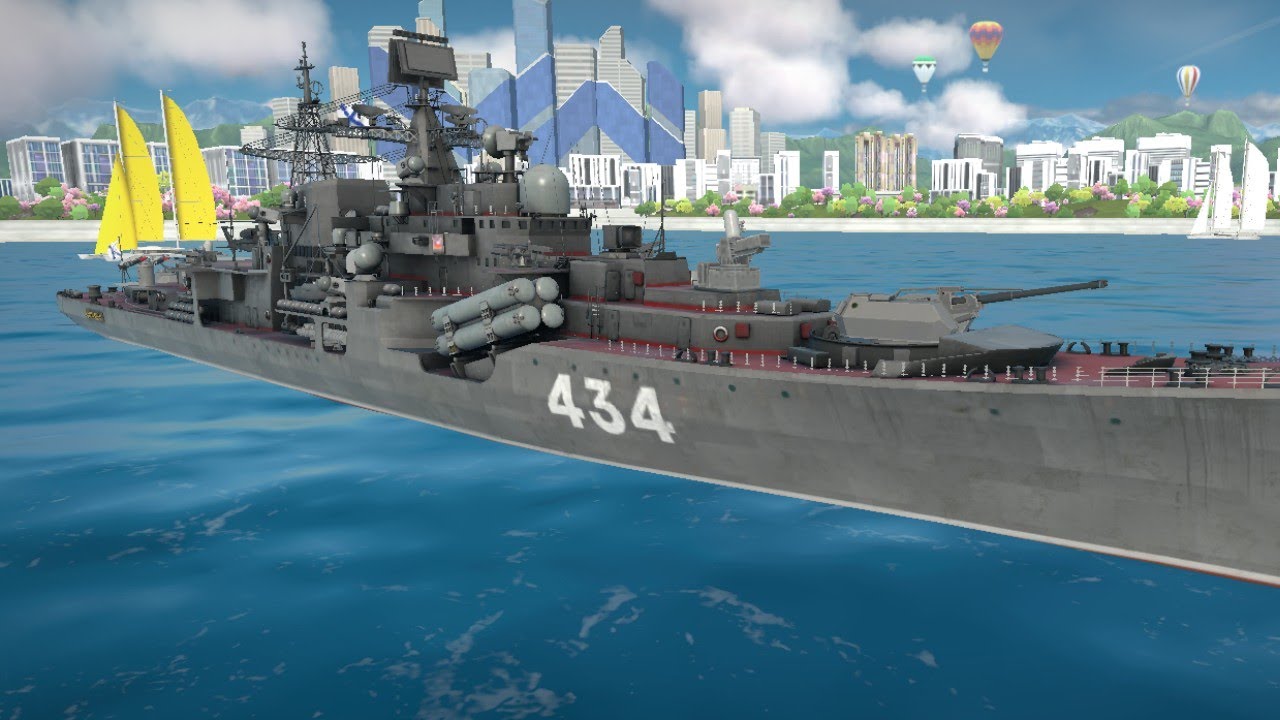 RF ADMIRAL USHAKOV dengan RPK-1 VIKHR Nuklir | MODERN WARSHIP - YouTube