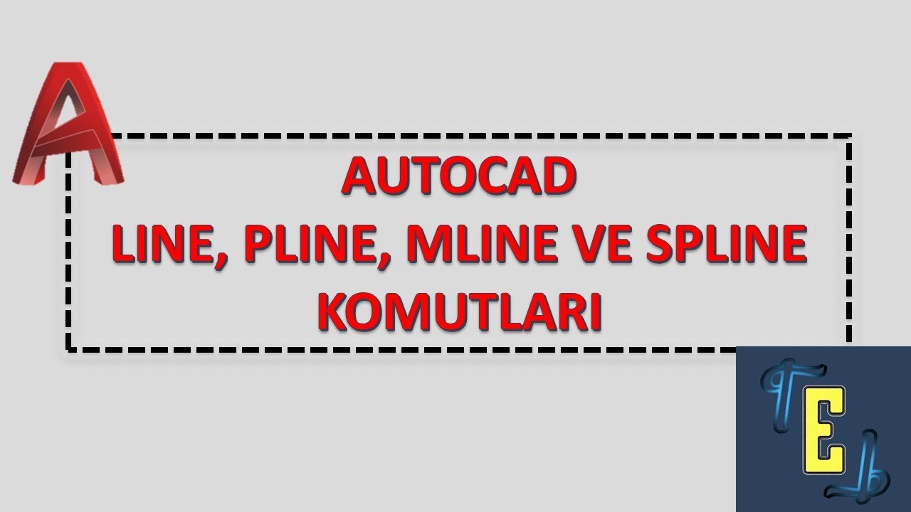 Autocad Line, Pline, Mline ve Spline Komutları - YouTube