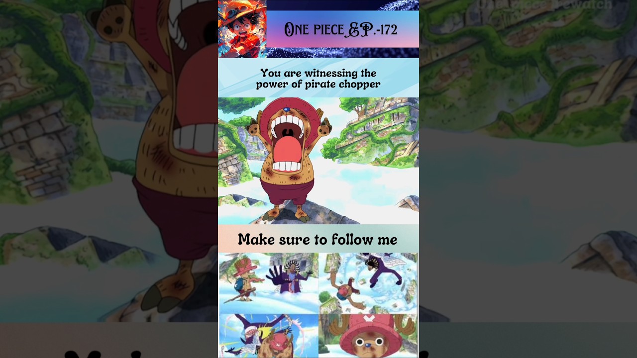 Pirate chopper awaken #onepiece #viralshort #fypviralシ #chopper #pirate ...