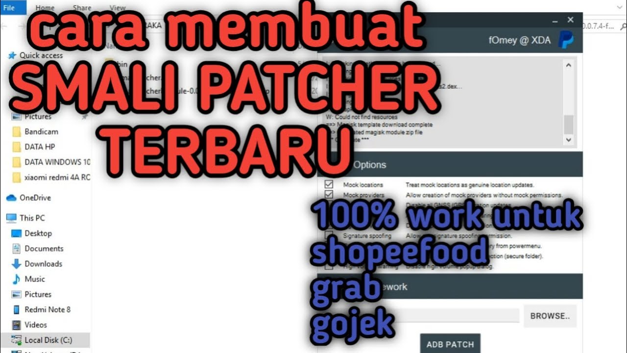 TUTORIAL membuat SMALI PATCHER work 100% dan bahan tinggal download ...