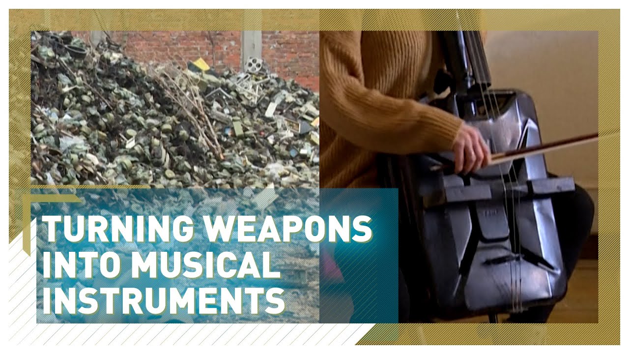 The Serbian artist turning weapons into musical instruments - YouTube