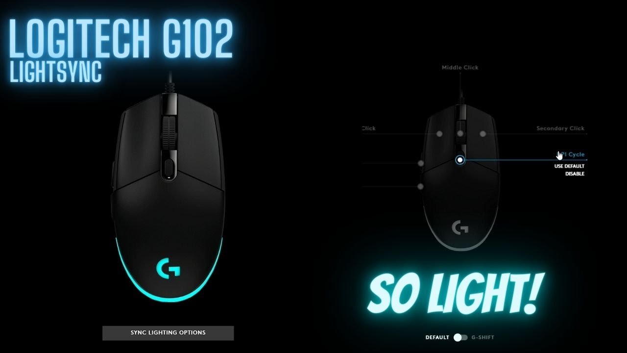 Logitech G102 Lightsync Unboxing + first impression - YouTube