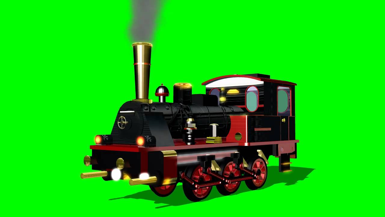 old train - greenscreen effects - free use - YouTube