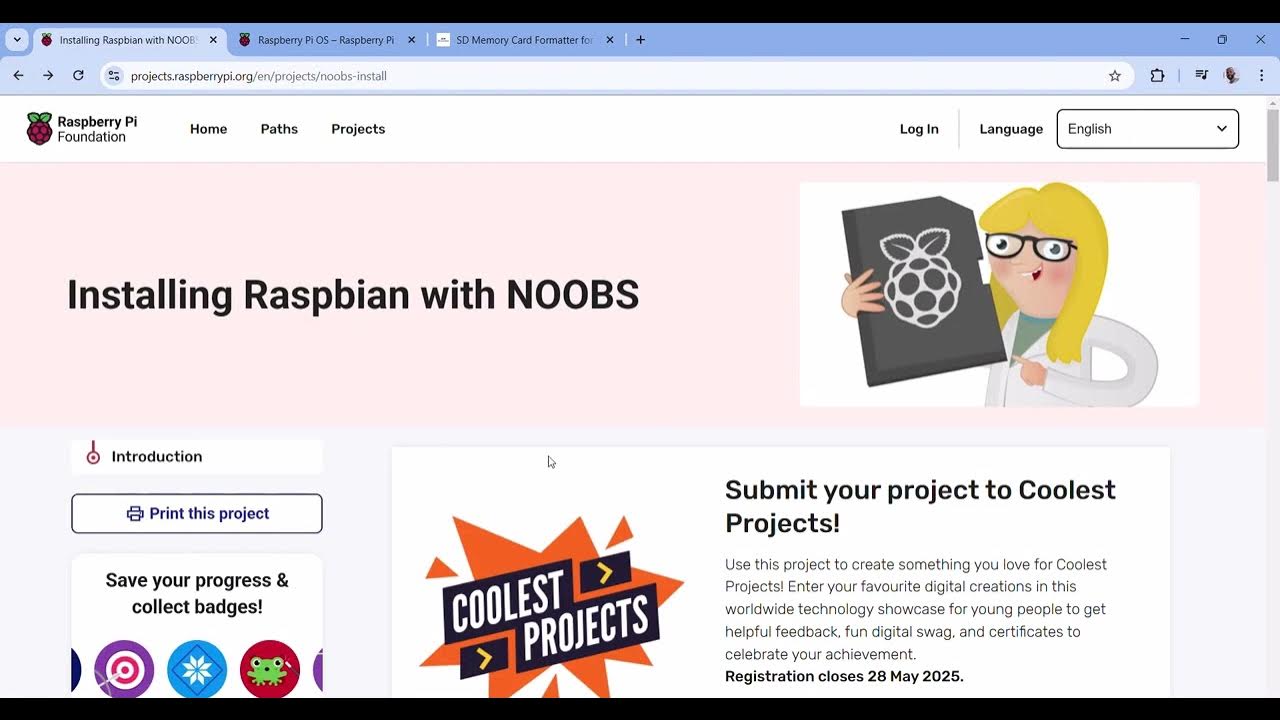 How to install Raspbian on a microSD card - YouTube