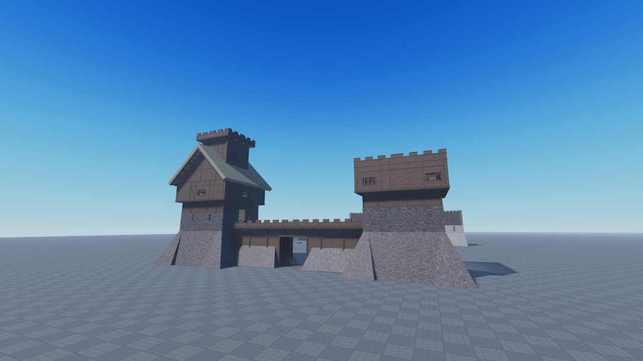 MAKING A MEDIEVAL GATEHOUSE - ROBLOX BUILDING TIMELAPSE - YouTube