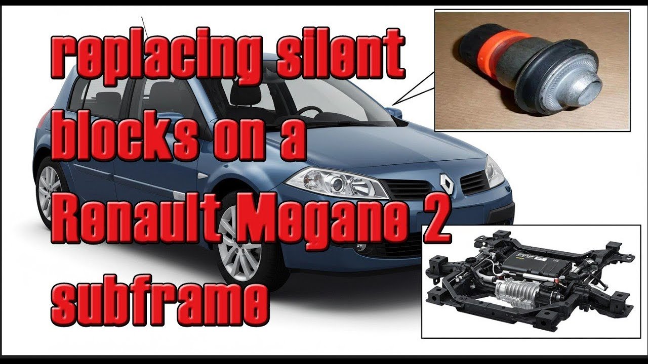 Replacing silent blocks on a subframe renault megane 2 - YouTube