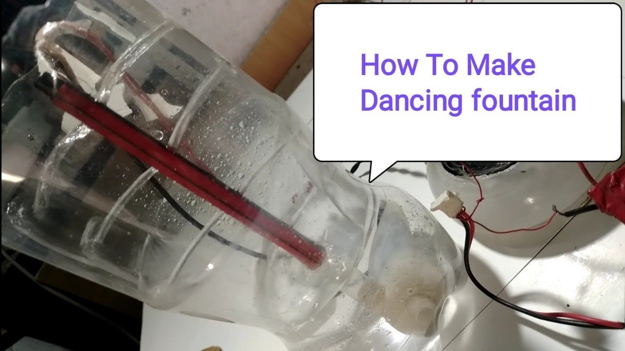 How to make a dancing water fountain without any circuit. - YouTube