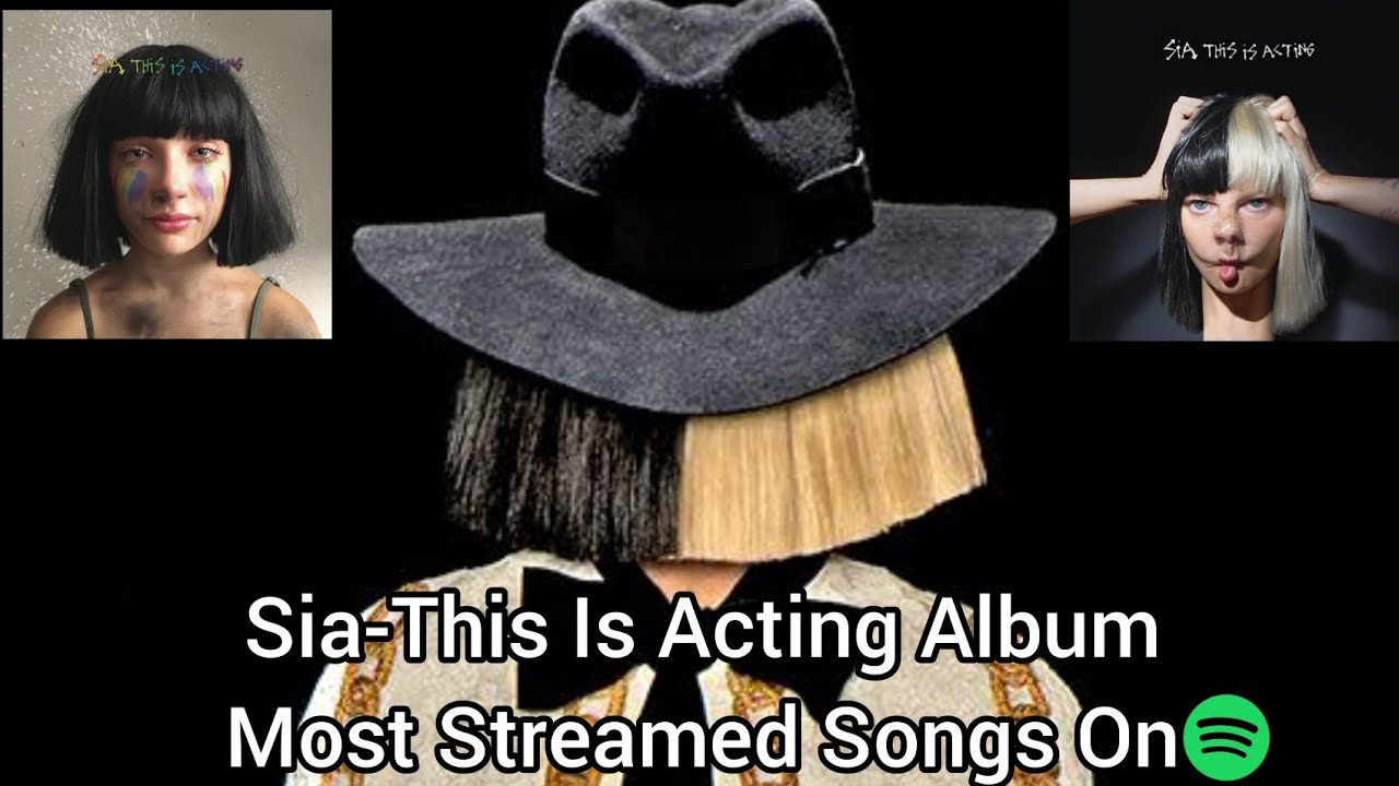 Sia-This Is Acting Album Most Streamed Songs On Spotify - YouTube