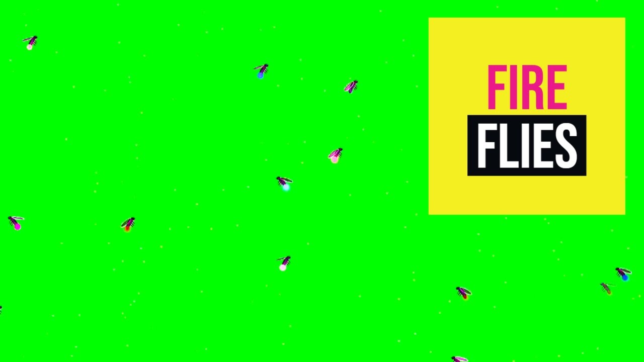 Realistic Fireflies Green Screen Effects - YouTube