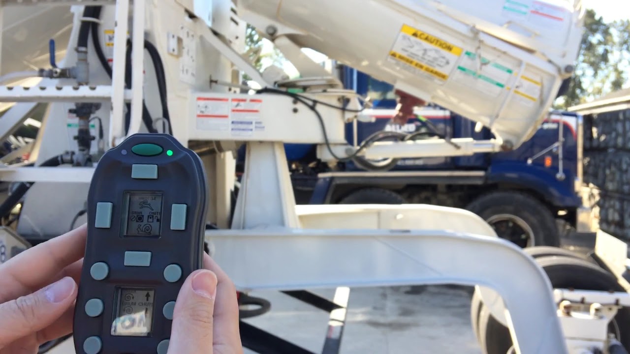 Controlling a Concrete Mixer Truck | Trident Radio Remote Control - YouTube