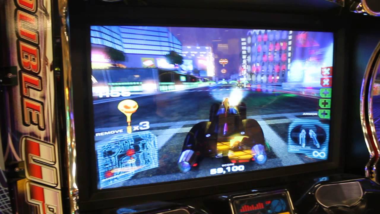 We Try Out the Batmobile racing Arcade Game! - YouTube