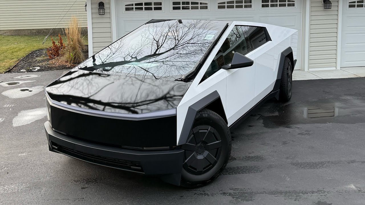 FINALLY Got My Hands on a CYBERTRUCK! WRAPPED in a Simple “TUXEDO ...