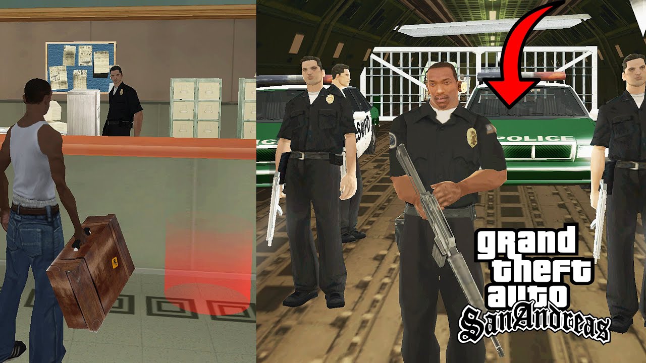 What Happens If CJ Joins POLICE In GTA San Andreas ? (HOW To Be A COP ...