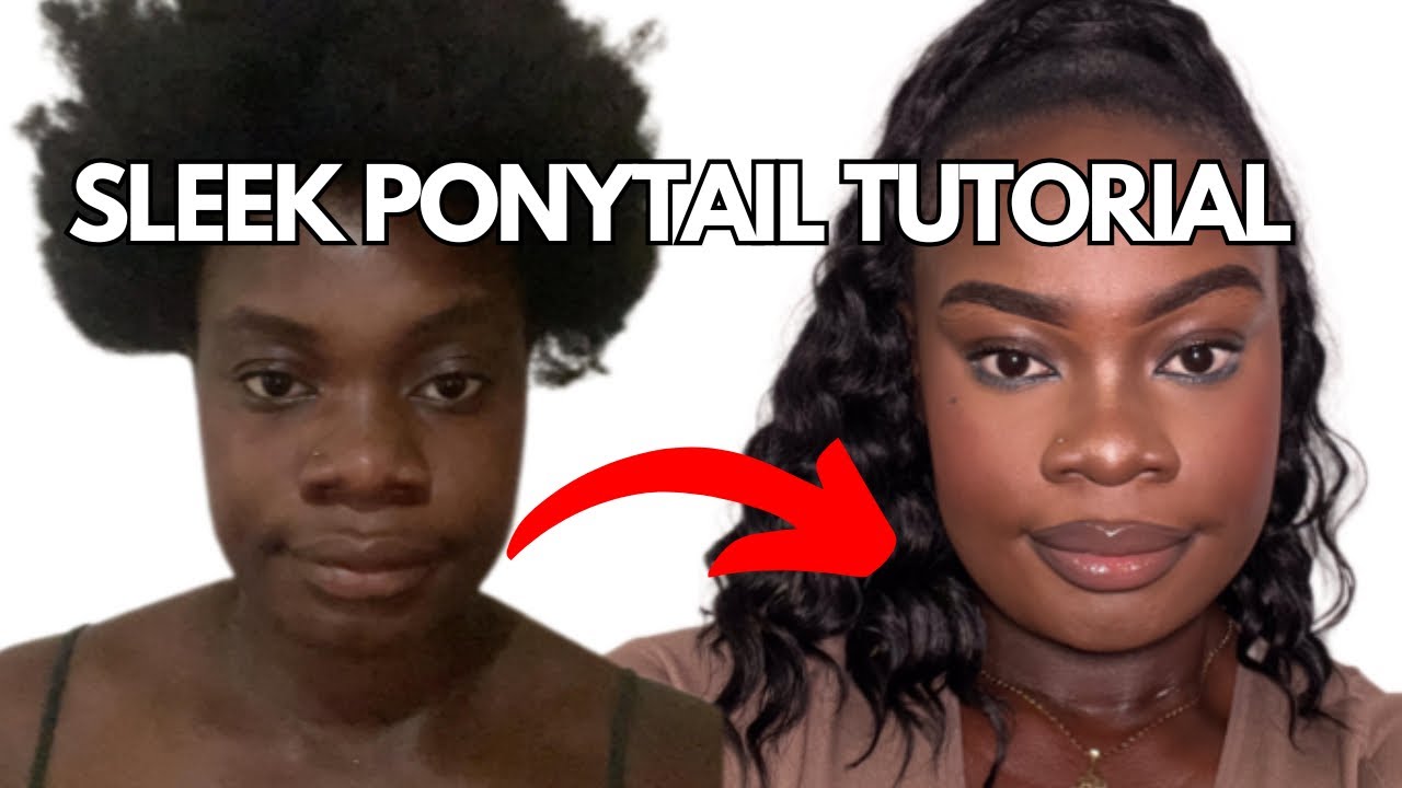 Sleek High Ponytail for 4C Hair | Easy Step-by-Step - YouTube