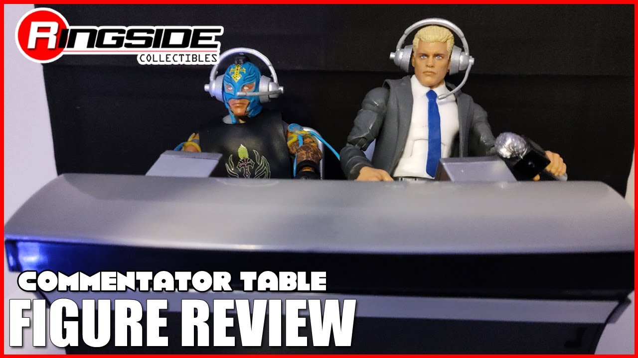 Ringside Collectibles Commentator Table Playset Unboxing and Review ...