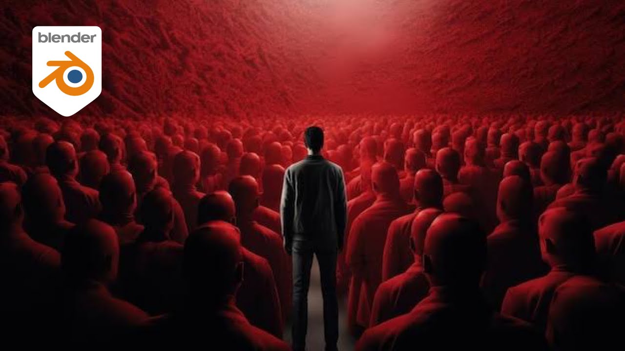 Create A Crowd Of People From Scratch In Blender Using Geometry Nodes ...