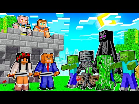 Making An OP Base In Minecraft Castle Defense - YouTube