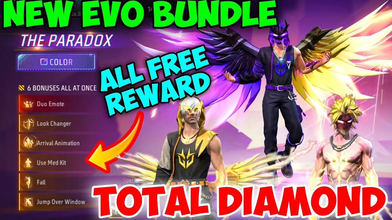 PARADOX EVENT FREE FIRE | NEW EVO BUNDLE IN FREE FIRE | PARADOX EVO ...