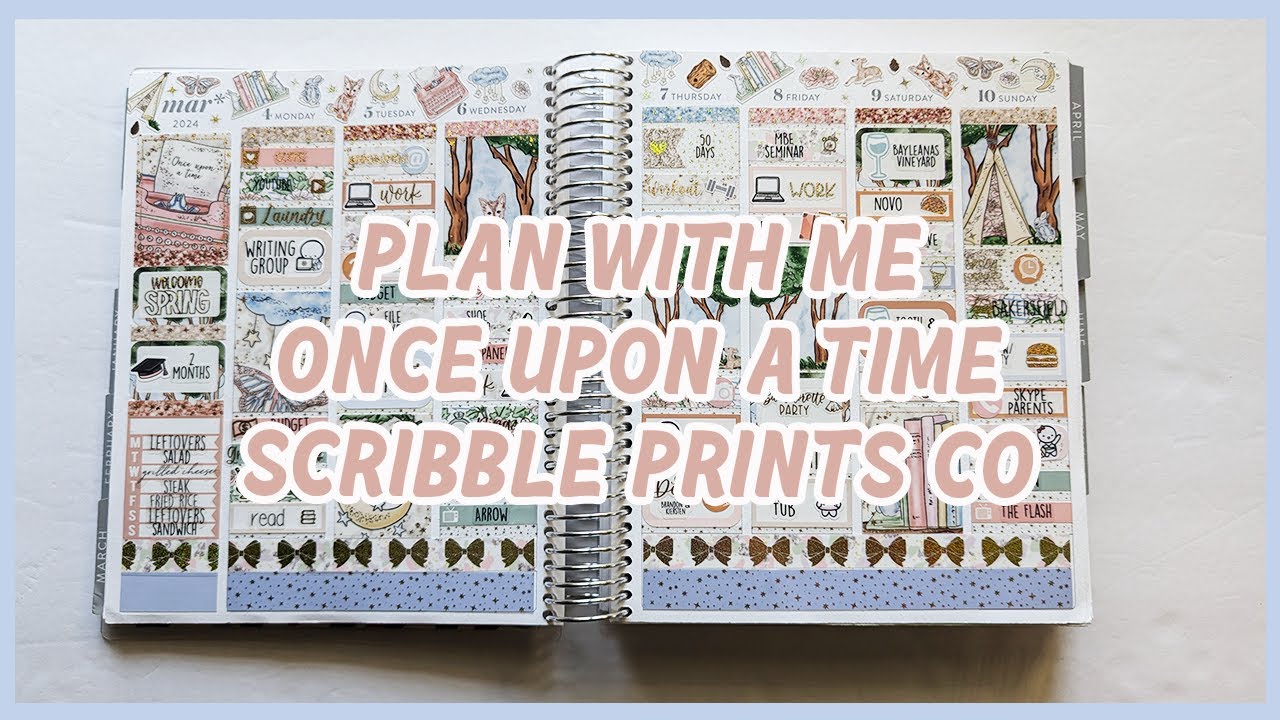 Plan with Me | Once Upon a Time (Scribble Prints Co) - YouTube