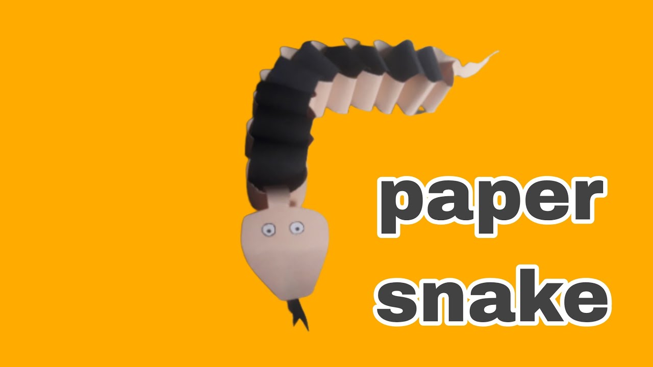 How to make a paper snake । origami paper snake । paper crafts and art ...