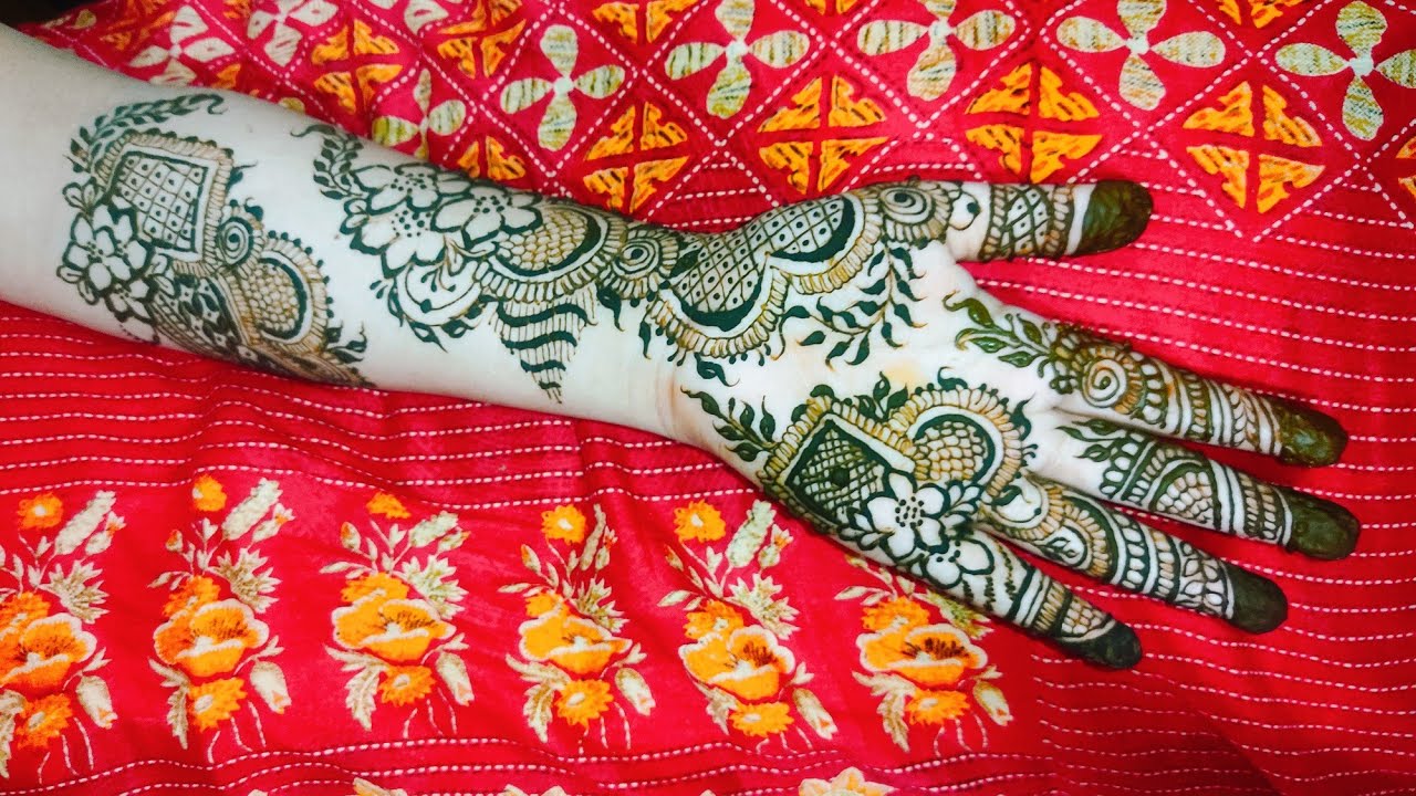 Arabic mehndi design//simple and easy mehedi design//henna mehedi ...